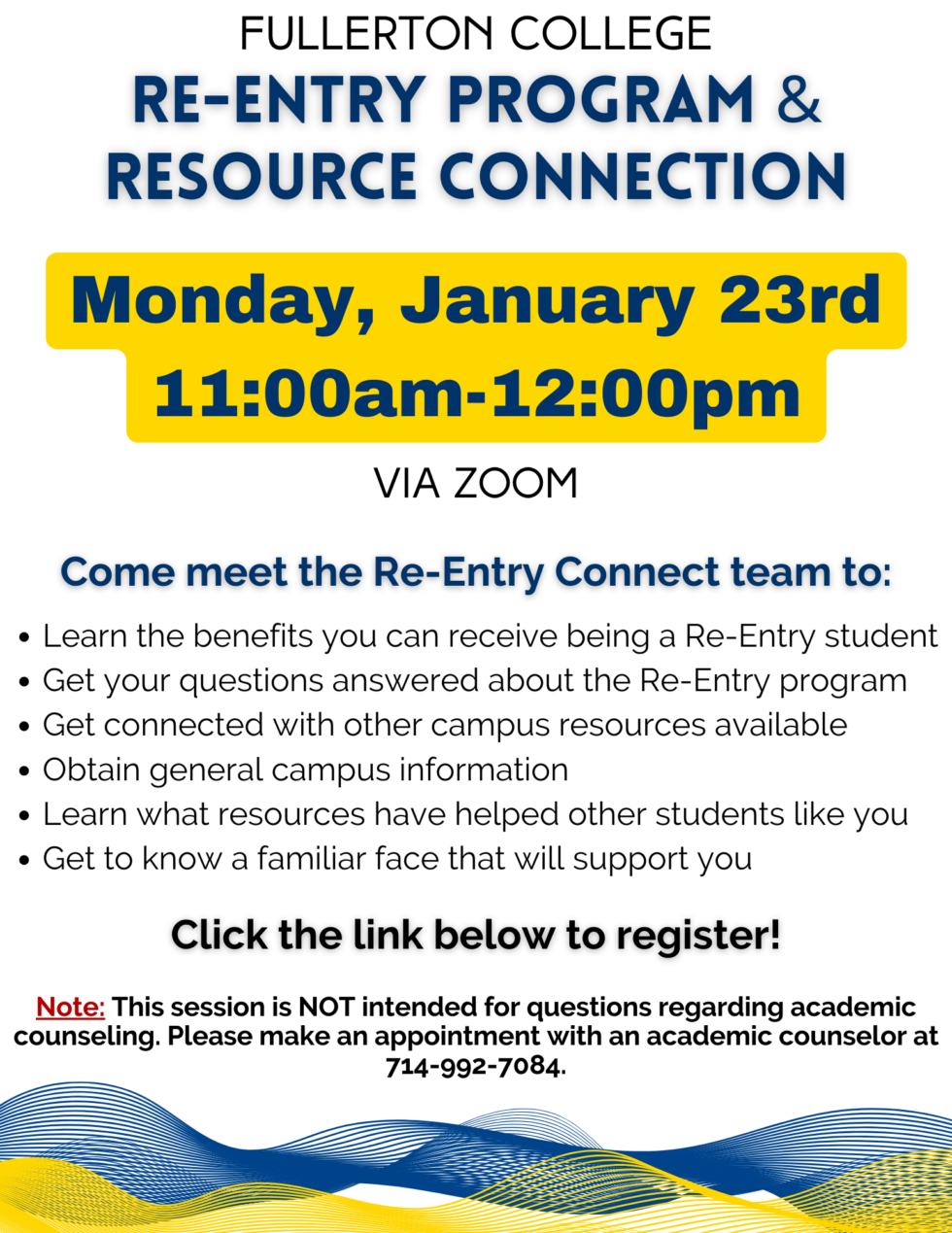 Re-Entry | Counseling at Fullerton College